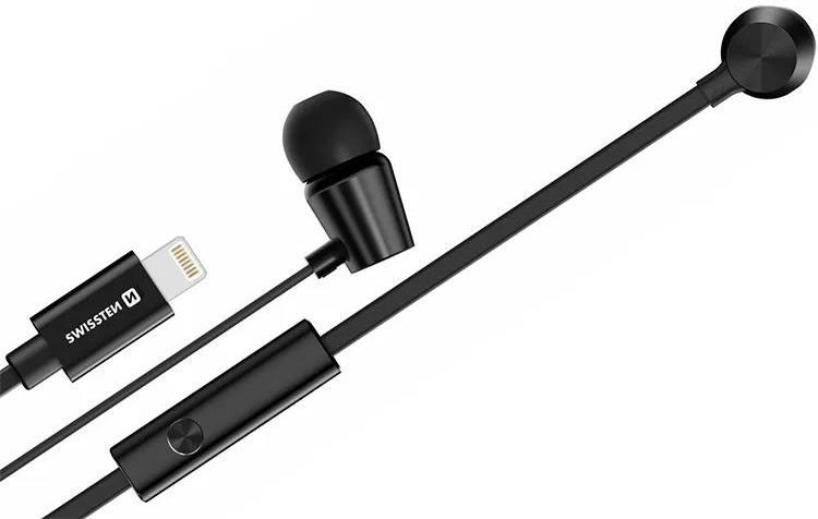 Słuchawki SWISSTEN Dokanałowe Słuchawki z mikrofonem do iPhone YS500 ...