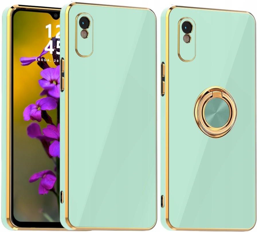 Etui Do Redmi 9A Silicone Glamour Ring Turkusowy - Etui na telefon ...