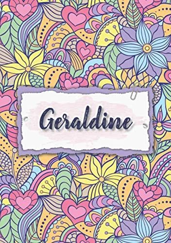 Geraldine: Cuaderno A5 , Nombre personalizado Geraldine , Regalo de ...