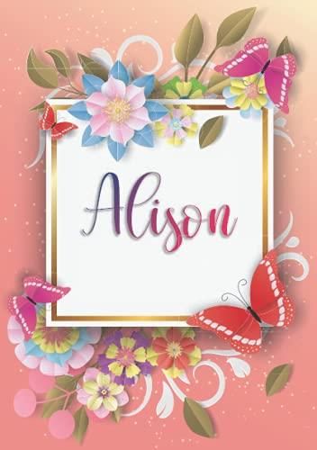 Alison: Cuaderno de notas A5 , Nombre personalizado Alison , Regalo de ...