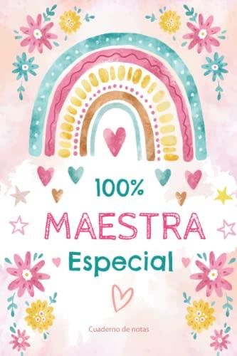 Maestra Cuaderno de Notas: Lindo Regalo Personalizado de fin de año ...