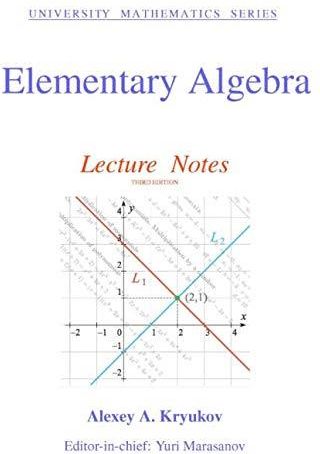 Elementary Algebra: Lecture Notes - Literatura obcojęzyczna - Ceny i ...