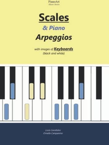 Scales & PIano Arpeggios: with images of Keyboards (black and white ...