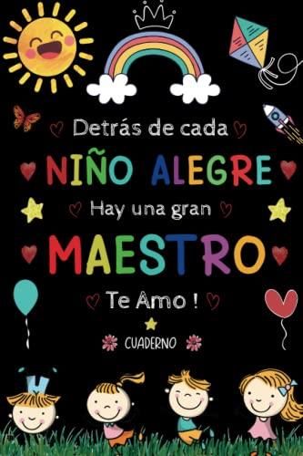 Cuaderno de Notas Para Maestro: Lindo Regalo Personalizado de fin de ...