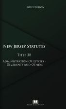 New Jersey Statutes Title 3B Administration Of Estates - Decedents And ...