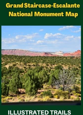 Grand Staircase - Escalante Map & Illustrated Trails: Guide to Hiking ...