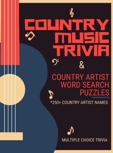 Country Music Trivia and Country Artist Word Search Puzzles; 250 ...