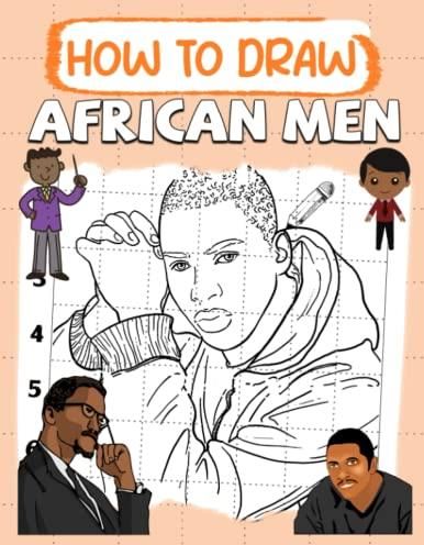 How To Draw African Men: Drawing Tutorial With Simple Steps For Kids ...
