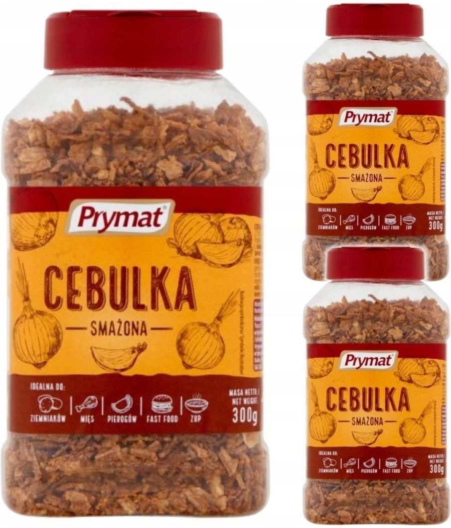 Prymat Cebulka Cebula Smażona 3x300g - Ceny i opinie - Ceneo.pl