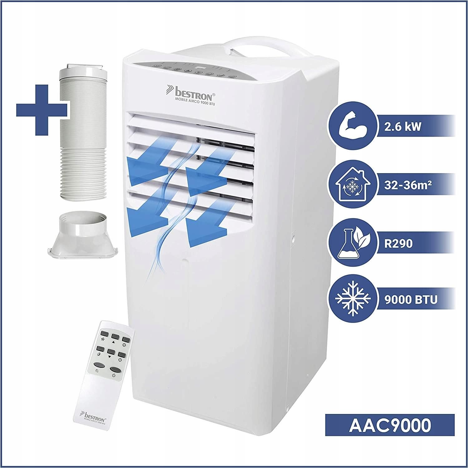 Klimatyzator Bestron Klimatyzator Mobilny 3W1 9000Btu 36M2 80M3 - ceny ...