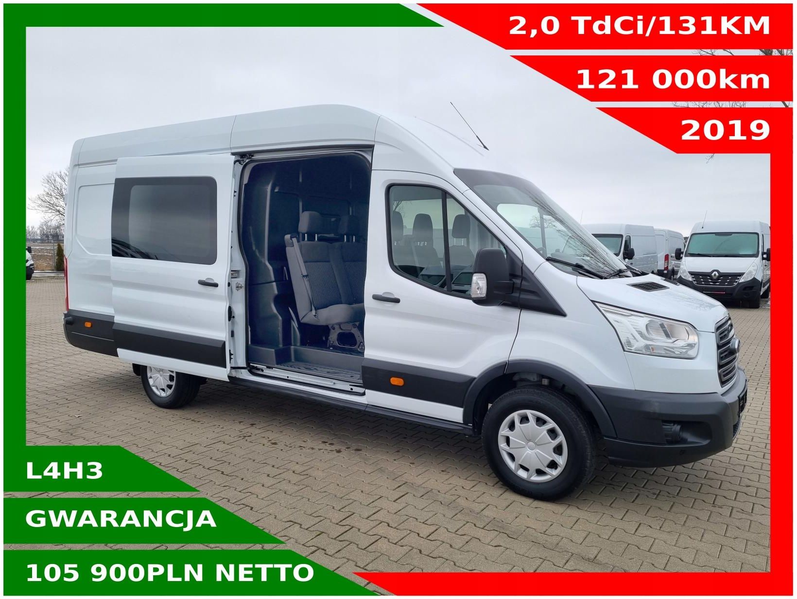 FORD TRANSIT L4H3 BRYGADÓWKA 6os KLIMA KAMERA PDC - Opinie i ceny na ...