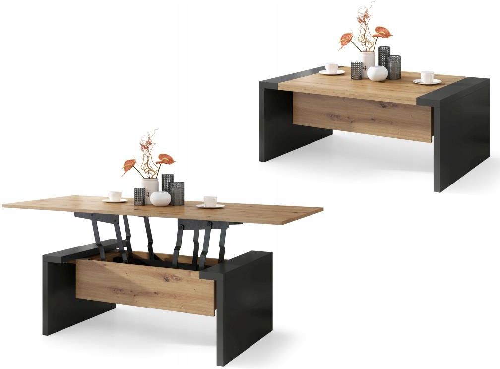 Mazzoni Space Dąb Artisanxantracyt Ława Stół Ławostół - Opinie i ...