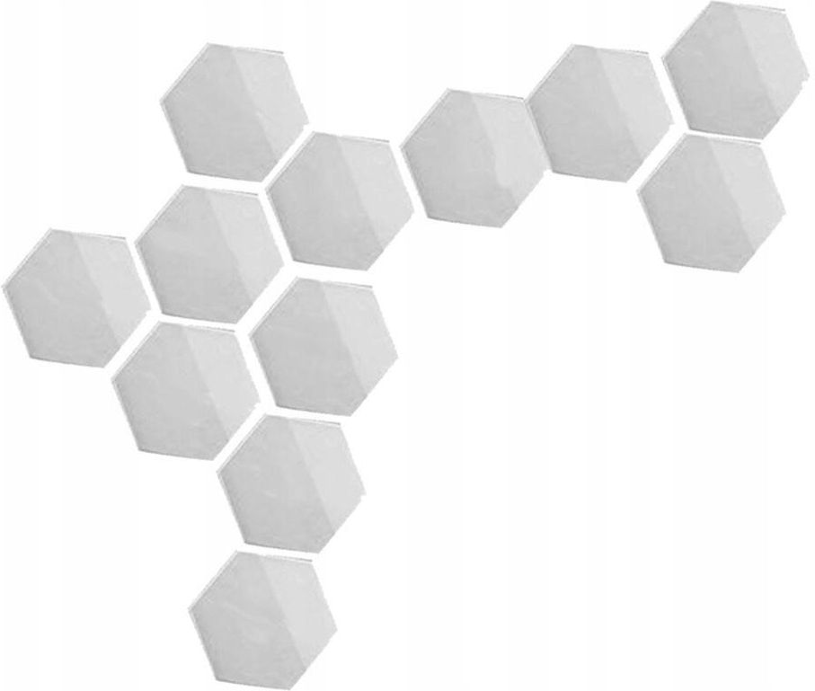 Lustro Dekoracja Hexagon Plaster Miodu Srebrny - Opinie i atrakcyjne ...