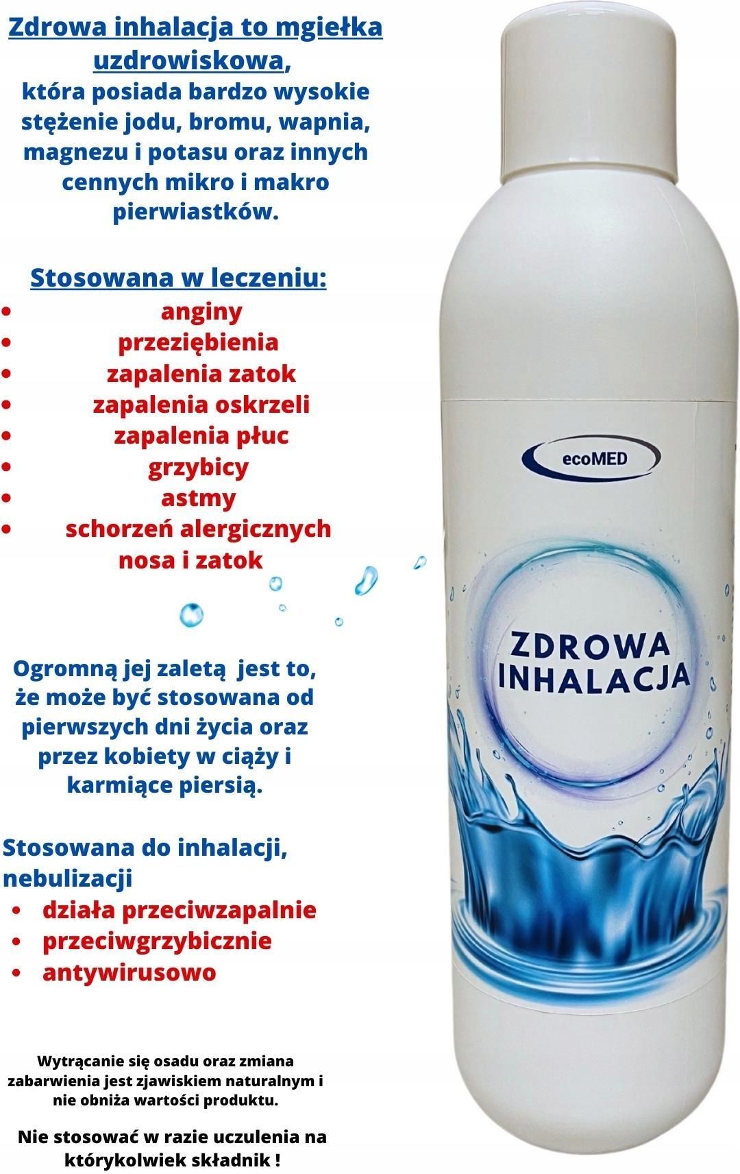 Preparat medycyny naturalnej Ecomed Sól do inhalacji Zdrowa inhalacja ...