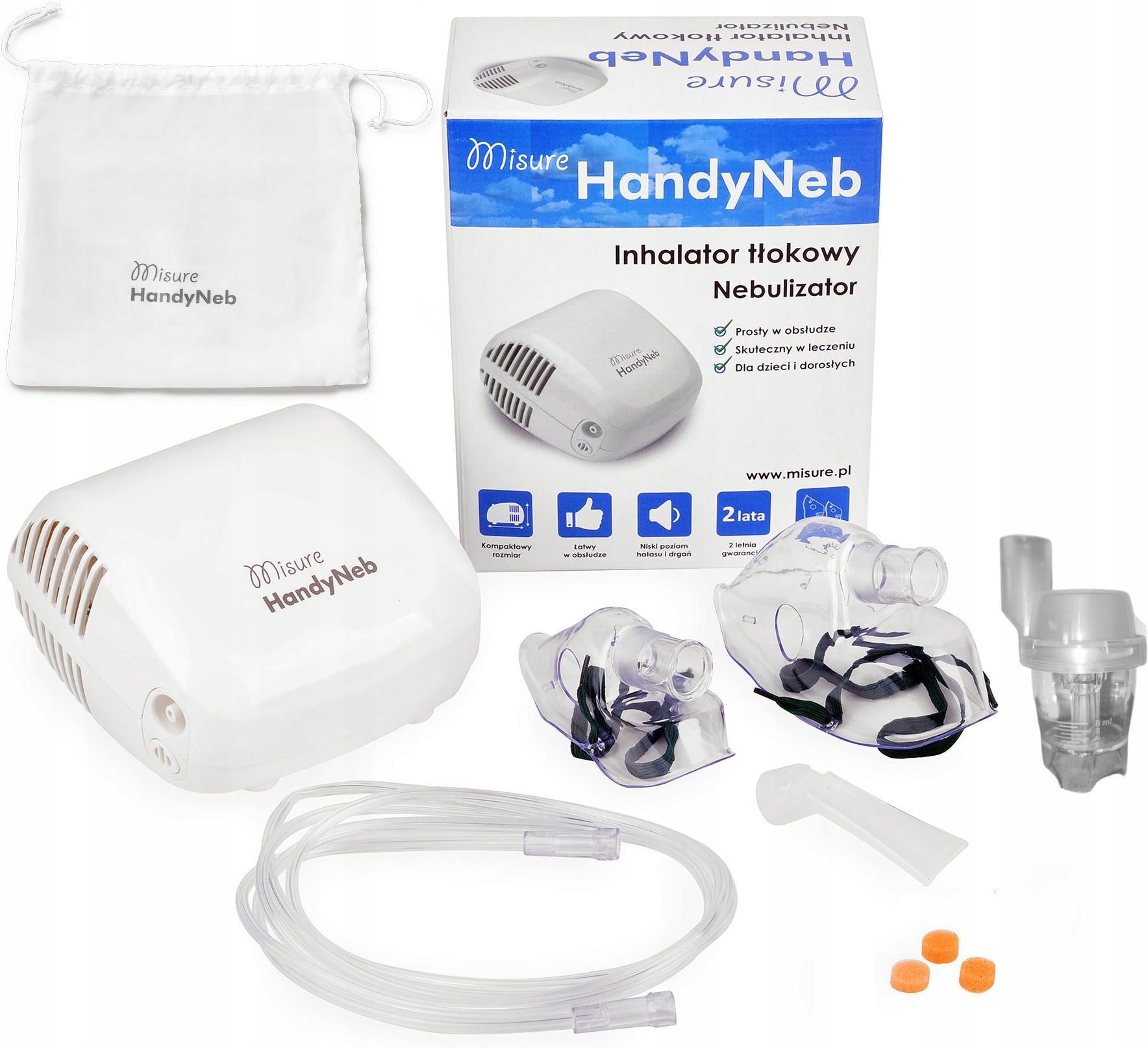 Certyfikowany Inhalator Nebulizator + 2 Maski - Opinie i ceny na Ceneo.pl