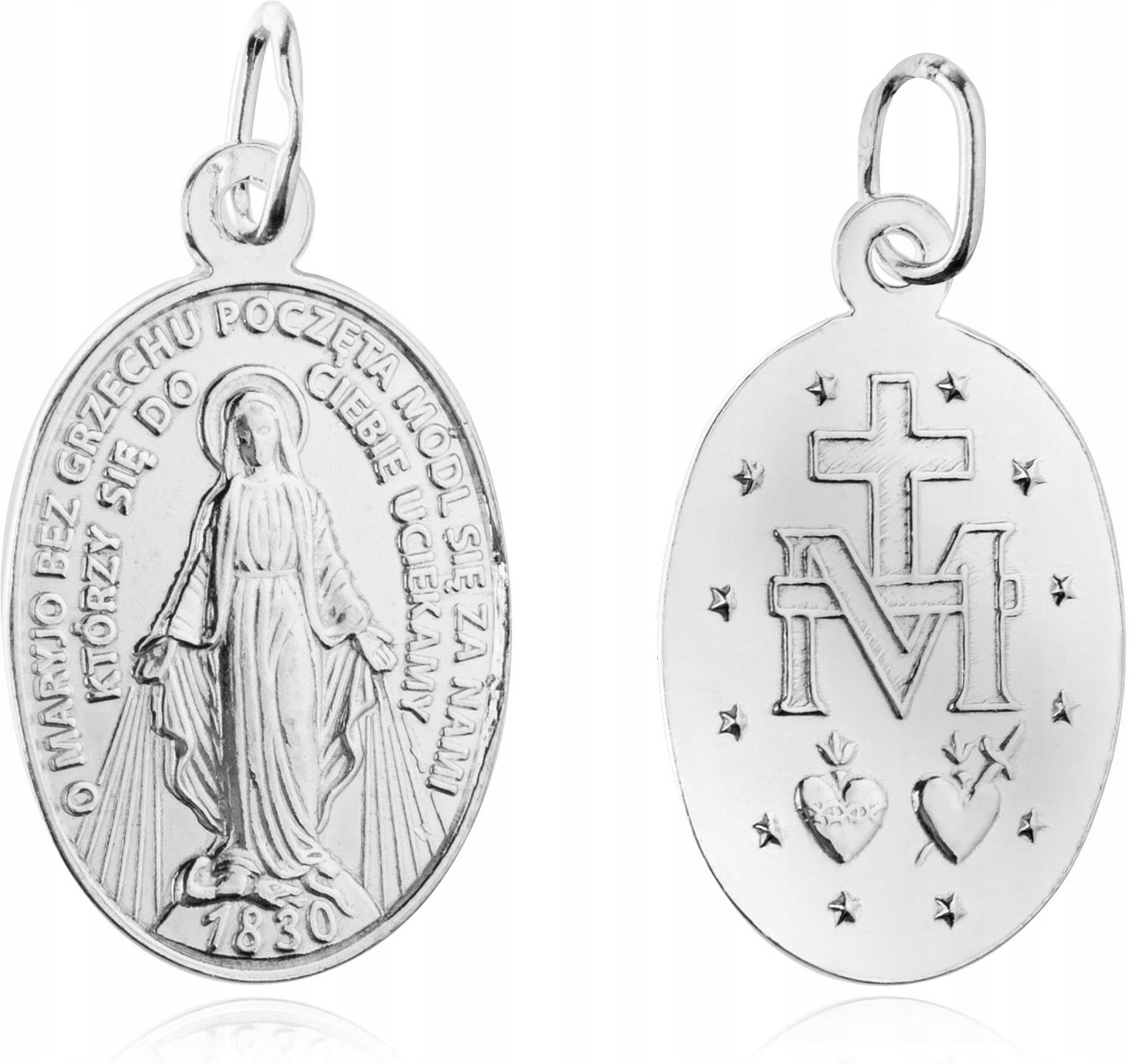 Cudowny Medalik Srebrny Komunijny Niepokalana 925 - Ceny i opinie ...