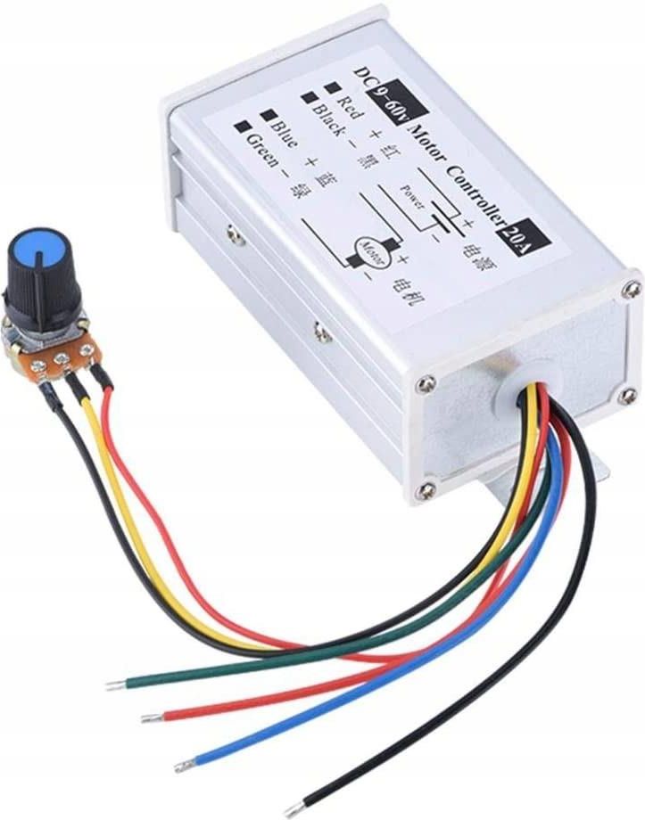Acs Regulator Obrotów Silnika Dc 9-60V 20A 12 V 24 Sr20Adc - Opinie i ceny na Ceneo.pl