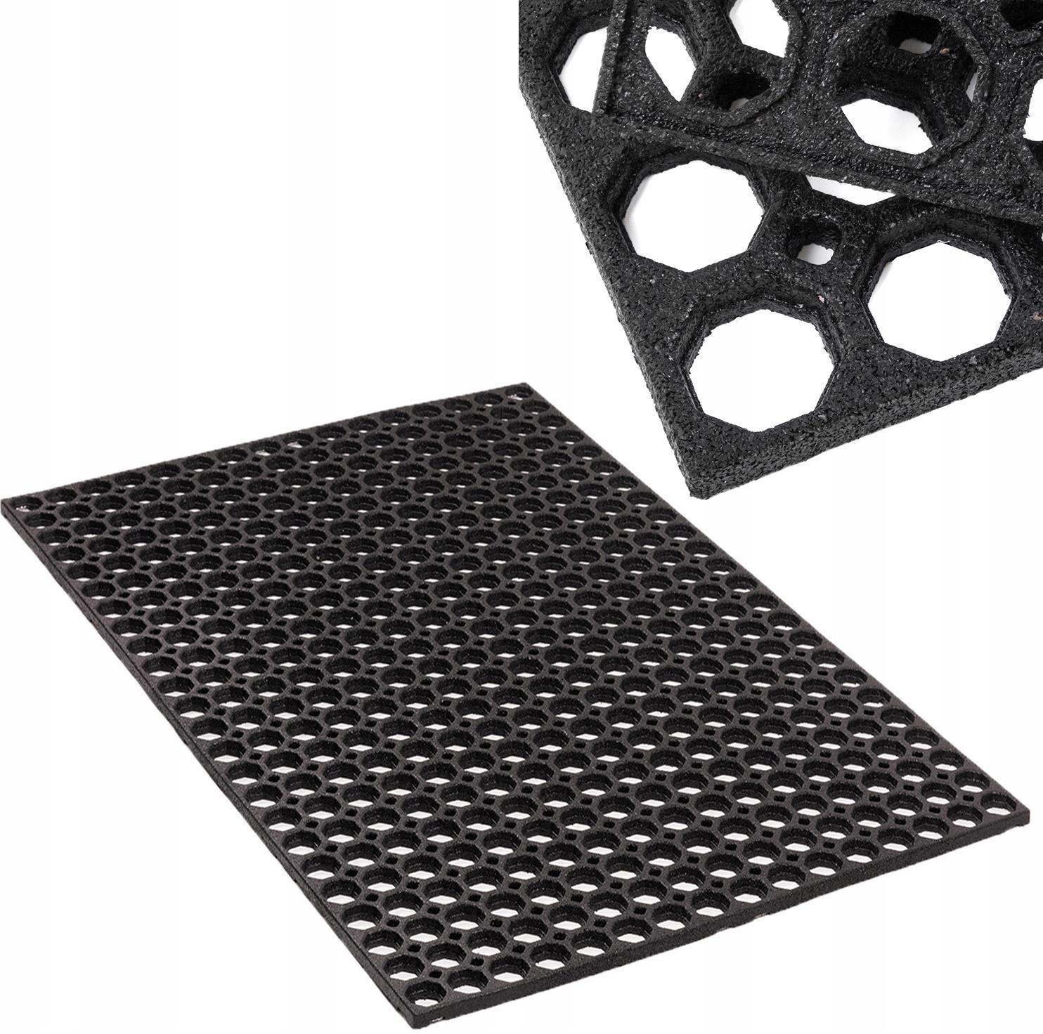 Multyhome Wycieraczka Mata Gumowa A urowa Mocna Gruba 60X80 Eu5000304