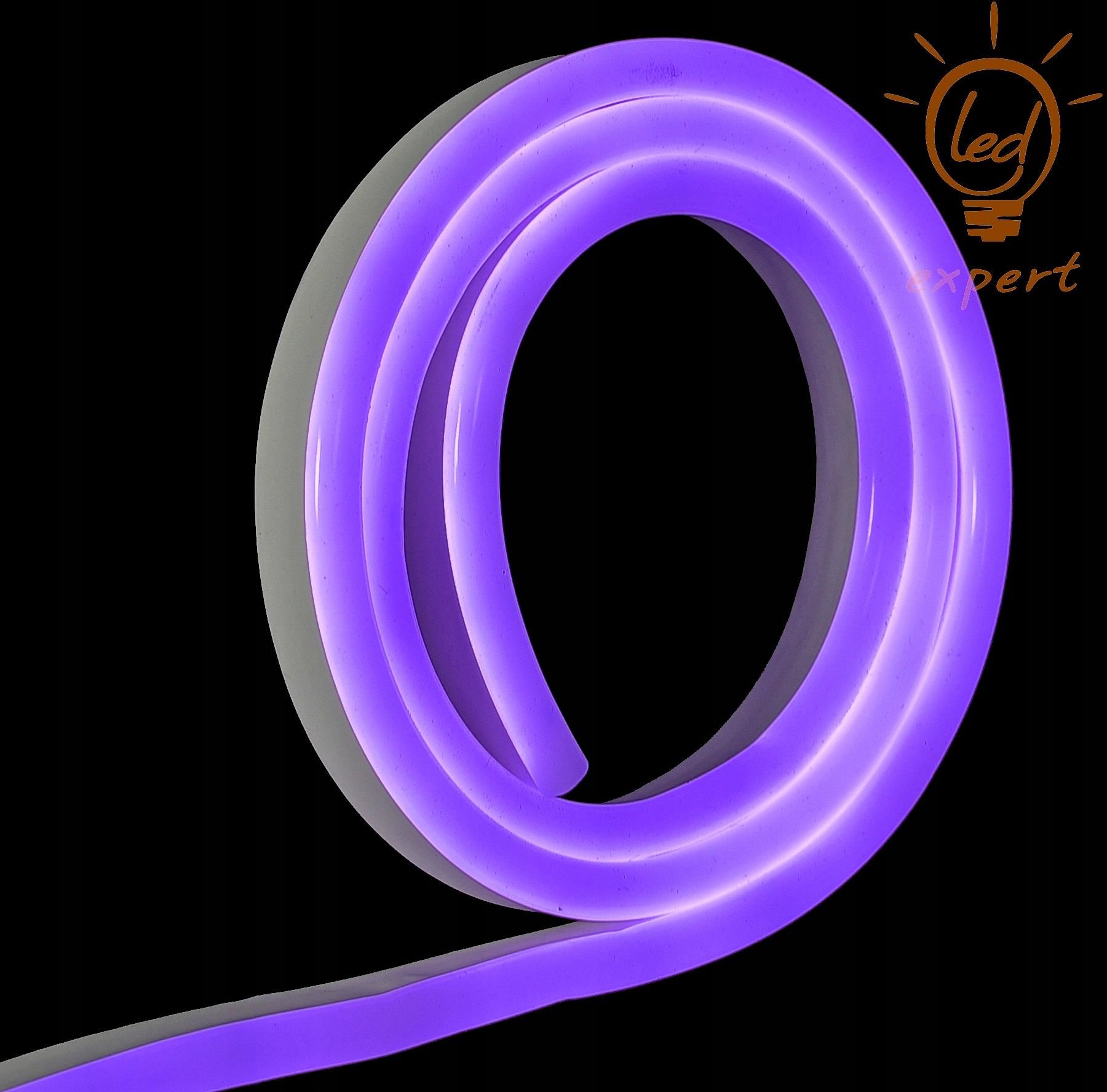 Led Expert Taśma neon Led 230V Fioletowy 15x25 IP67 Pvc 1m ...