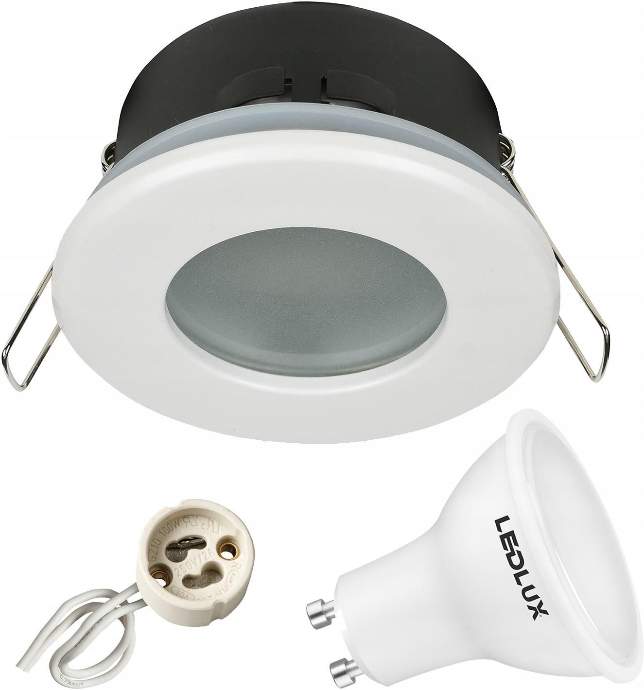 Led-Lux Oprawa hermetyczna D-06 Biała IP44 Led GU10 1,5W (OPRAWAD06WHITE+GU10+GU1015W) - Opinie ...