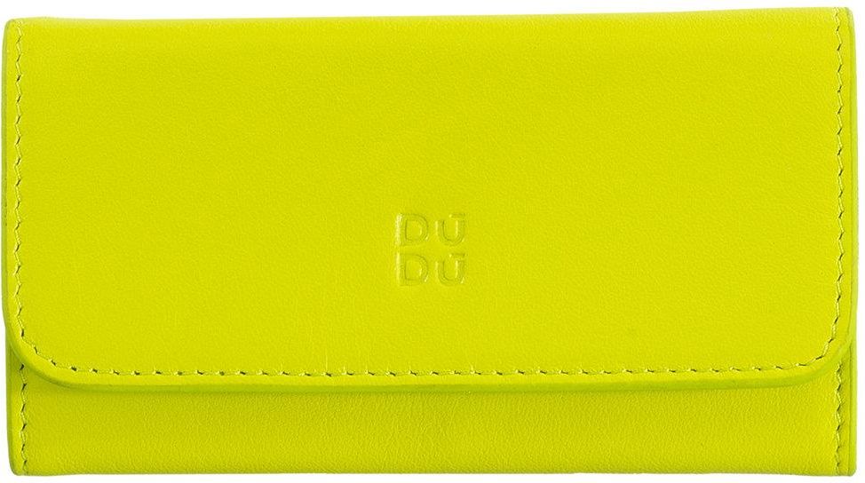 DUDU Minimal Leather Key Holder Wallet Pouch with 5 Keyrings Case and ...