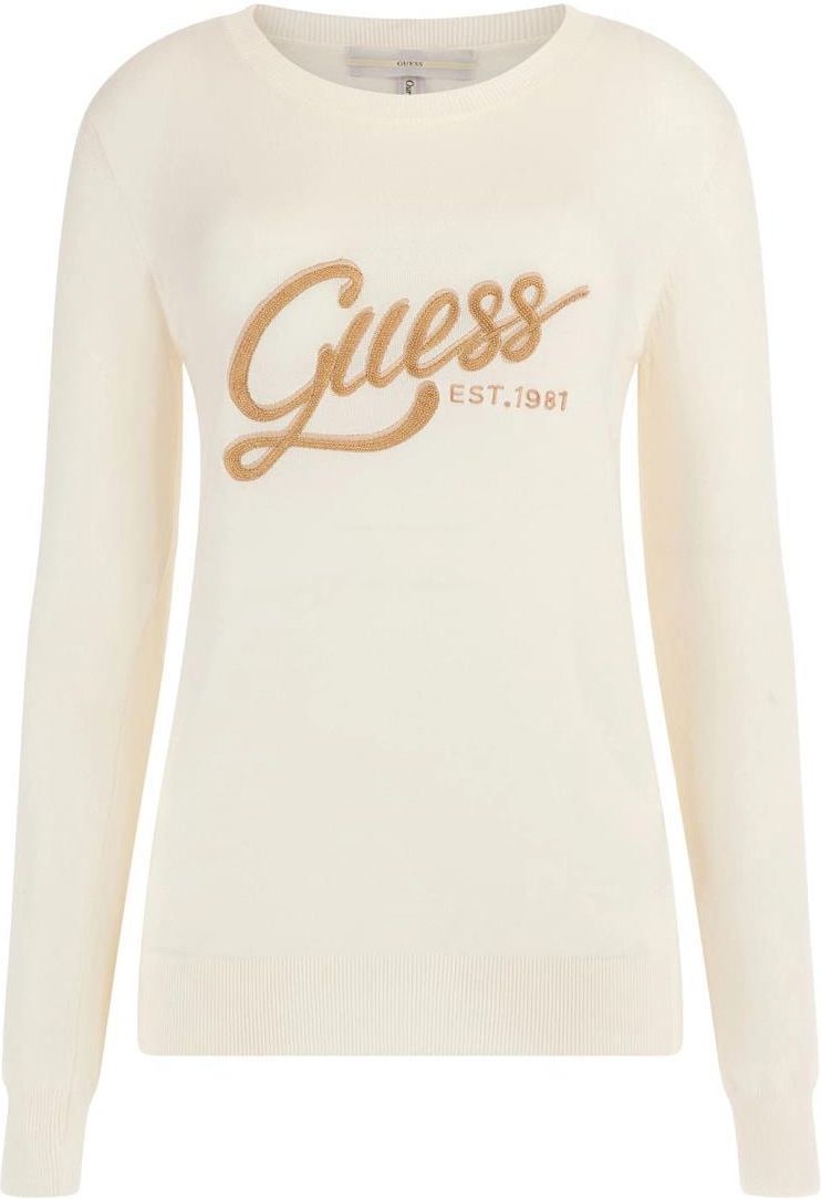 Damski Sweter Guess LS Edie RN Tonal Logo Swtr W3Gr37Z2Nq2-G012 ...