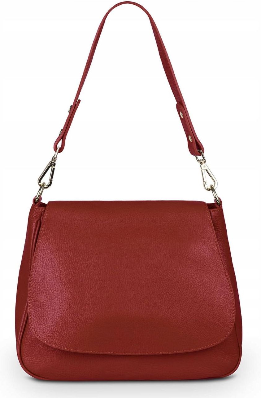 Torebka Skórzana Vera Pelle Dritto Czerwona - Ceny i opinie - Ceneo.pl