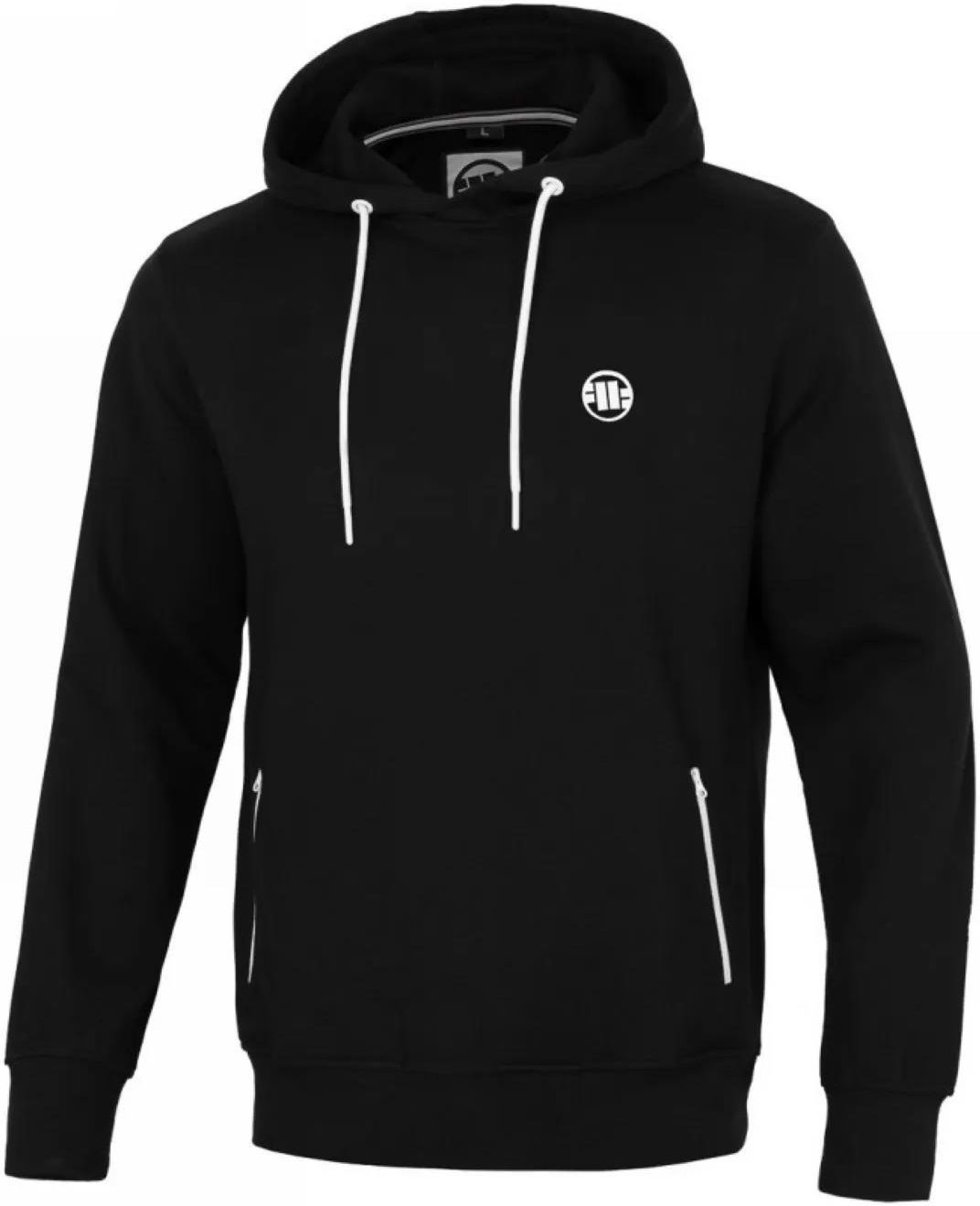 Bluza z kapturem Pit Bull Cotton Terry Small Logo '22 - Czarna - Ceny i ...