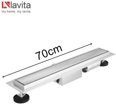 Odpływ liniowy Lavita Plate steel 70cm - opinie i ceny na Ceneo.pl