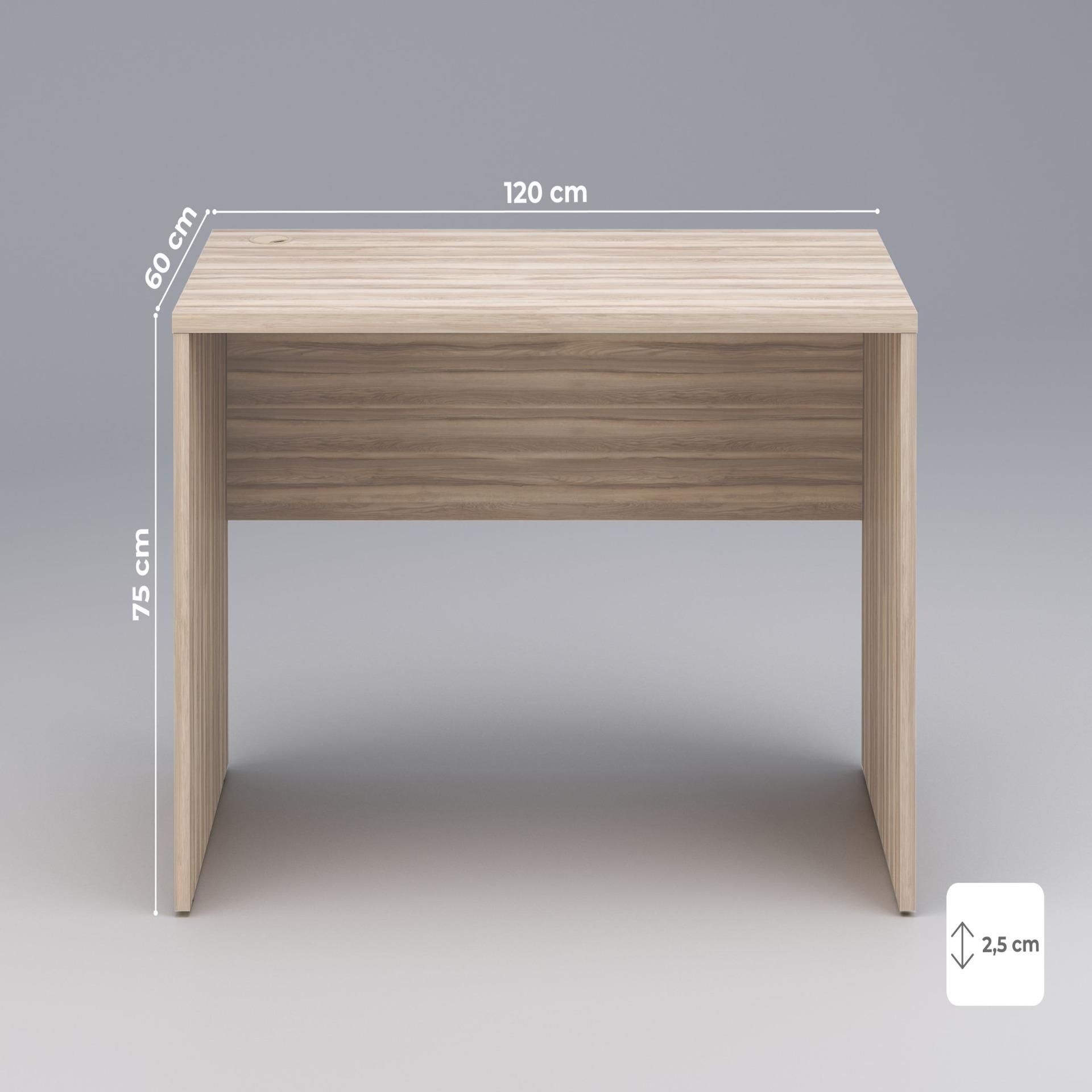 Drewniany stół biurowy, stolik pod komputer, stół do pracy, stół do ...