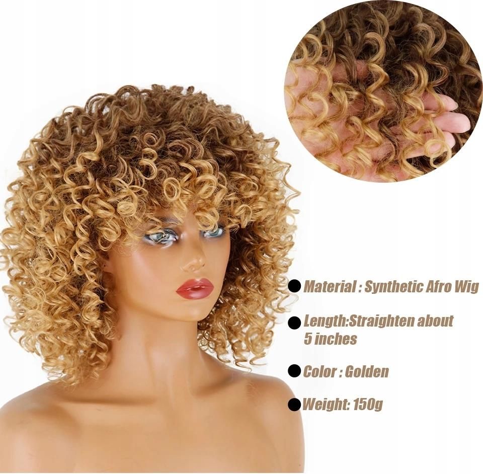 Peruka_Exclusive Peruka Afro Loki Blond Ombre Krecone - Ceny i opinie ...