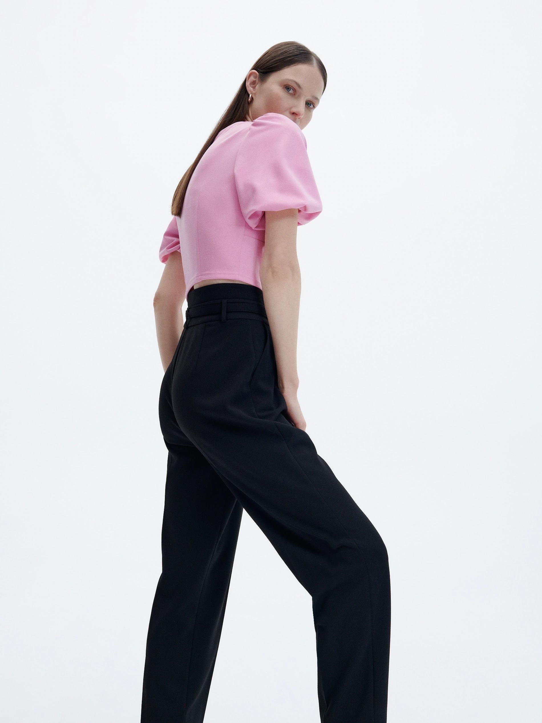 Reserved - Bluzka z ozdobnym dekoltem - Różowy - Ceny i opinie - Ceneo.pl