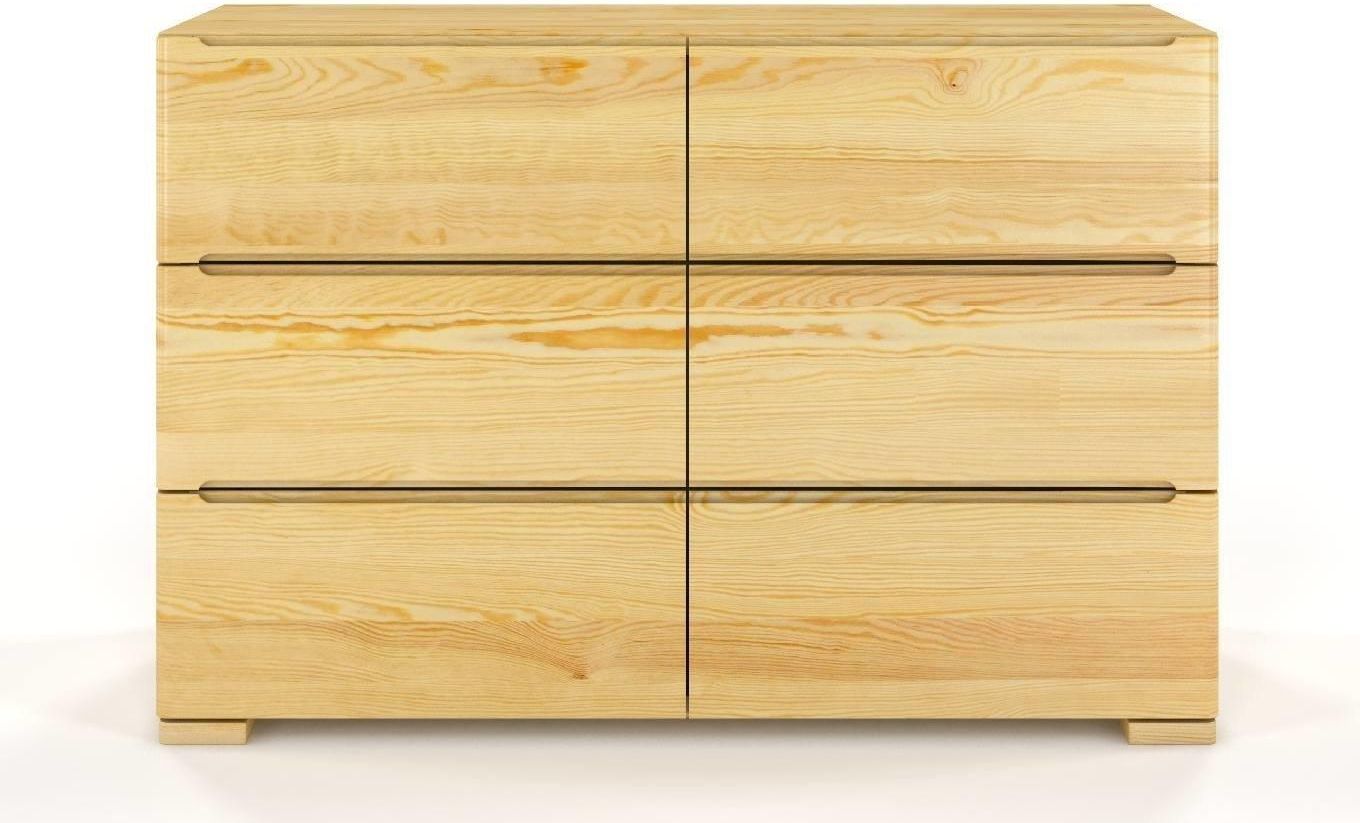 Skandica Komoda Sosnowa Z 6 Szufladami Sparta Orzech - Opinie i ...