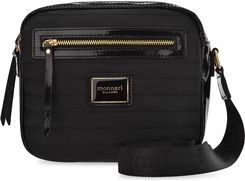 SPORTOWA LISTONOSZKA MONNARI PIKOWANA MIĘKKA TOREBKA DAMSKA NA DŁUGIM SZEROKIM PASKU Z LOGO ...