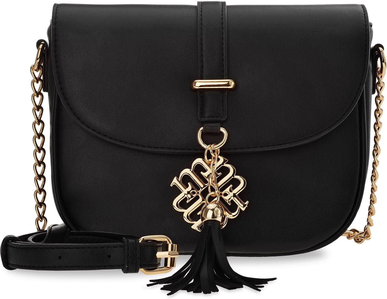 MONNARI ELEGANCKA TOREBKA DAMSKA KLASYCZNA LISTONOSZKA Z BRELOCZKIEM BOHO I LOGO - CZARNA - Ceny ...