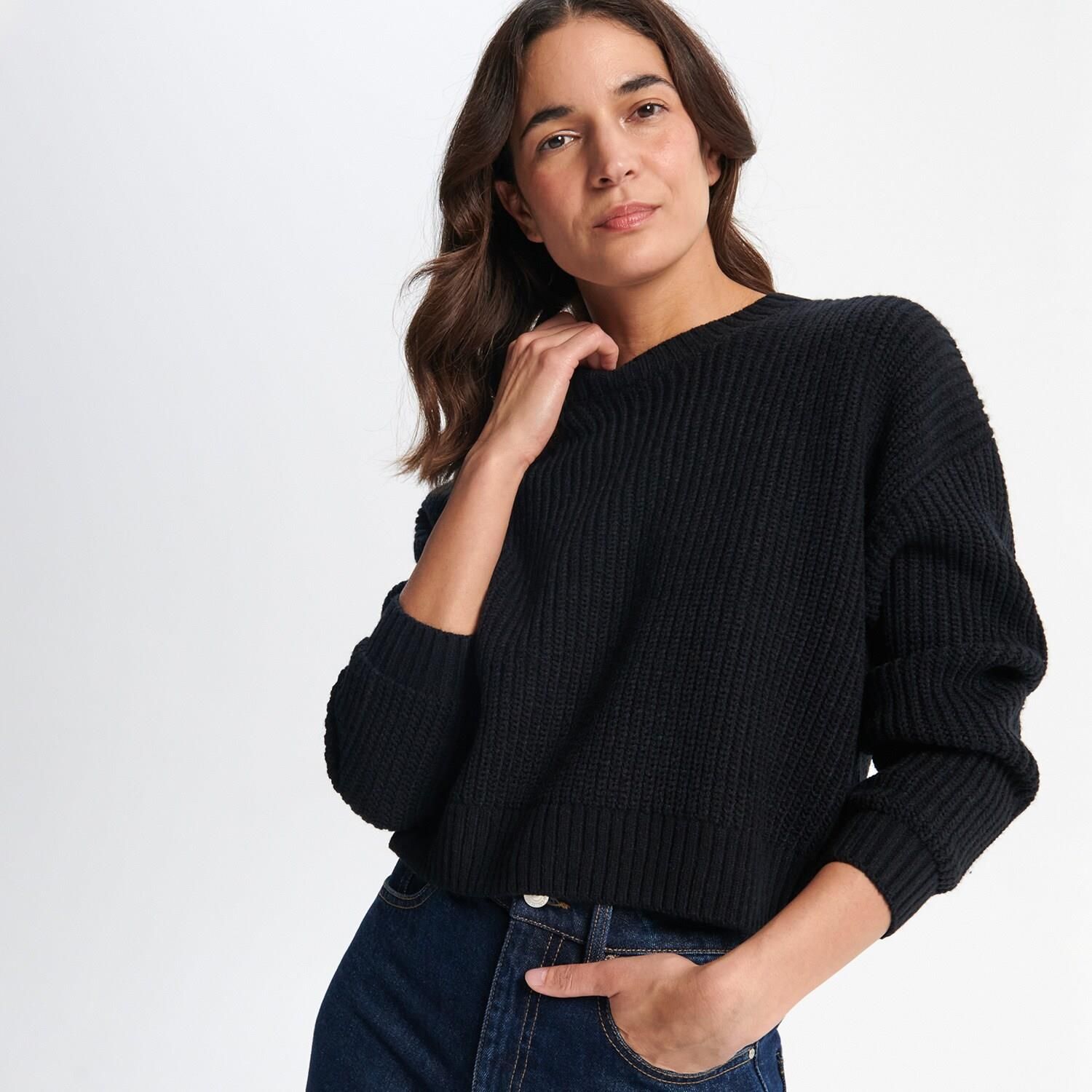 Sinsay - Sweter z miękkiej dzianiny - Czarny - Ceny i opinie - Ceneo.pl