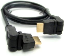 Omenex 491532 Kabel Hdmi Obrotowy 13/180 M Wysoka Prędkość Czarny ...