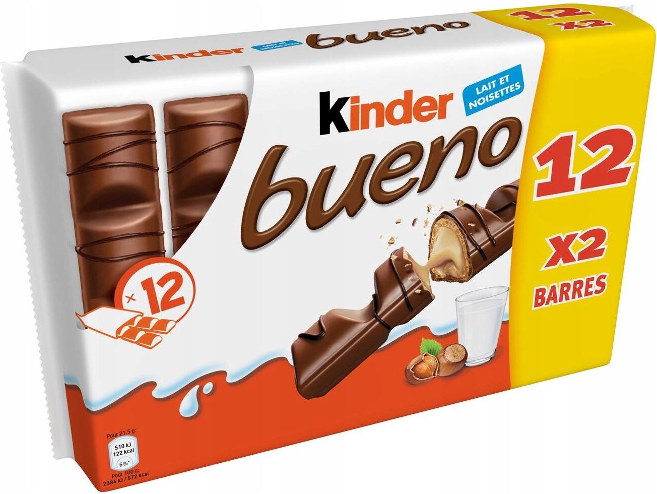 Kinder Ferrero Batony Bueno 12x43g - Ceny i opinie - Ceneo.pl