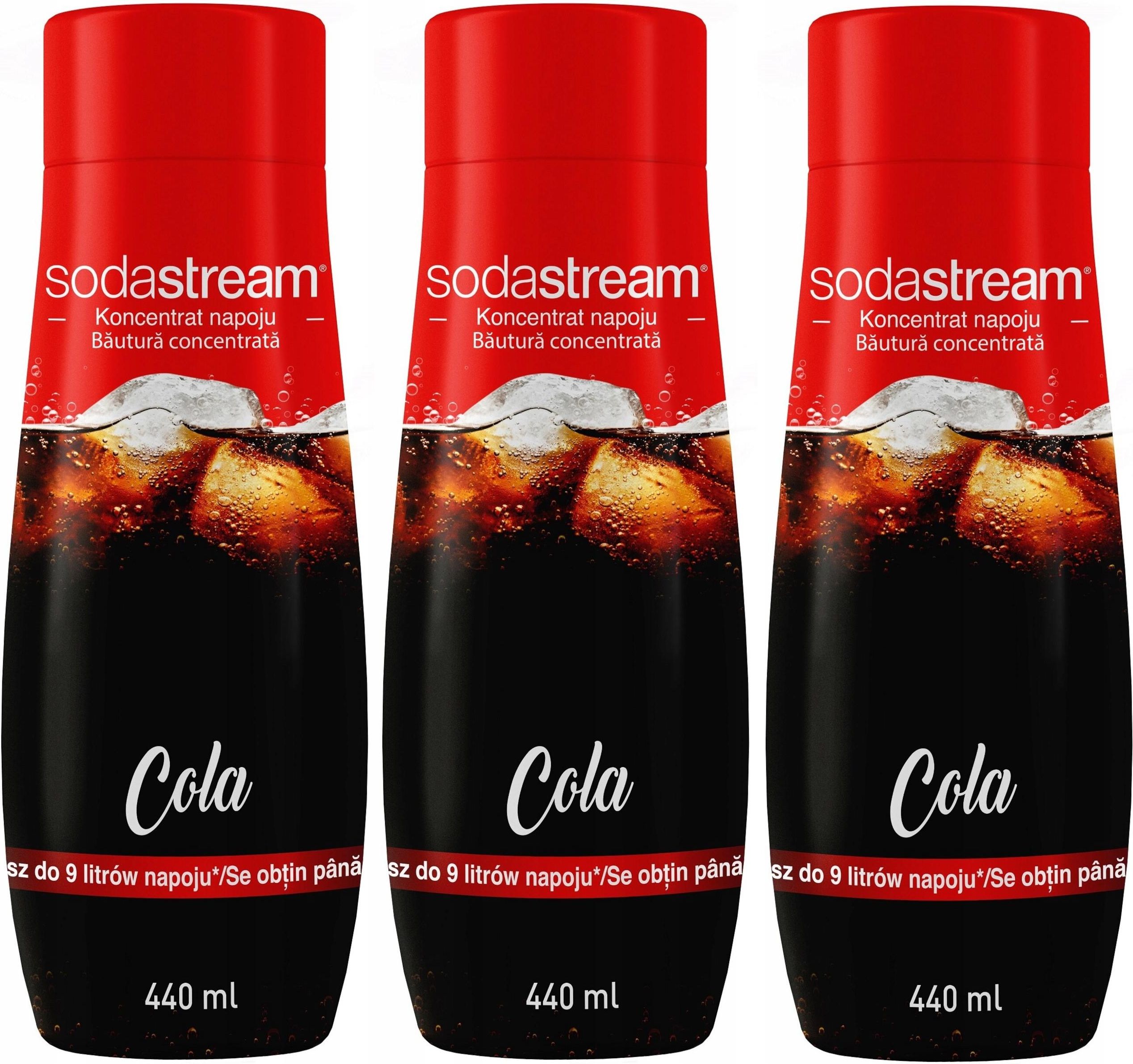 Sodastream Syrop Koncentrat Do Saturatora Cola 3x440ml - Ceny i opinie ...