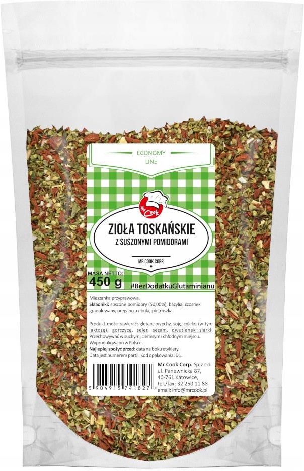 Mr Cook Corp. Zioła Toskańskie Z Suszonymi Pomidorami 450g - Ceny i ...