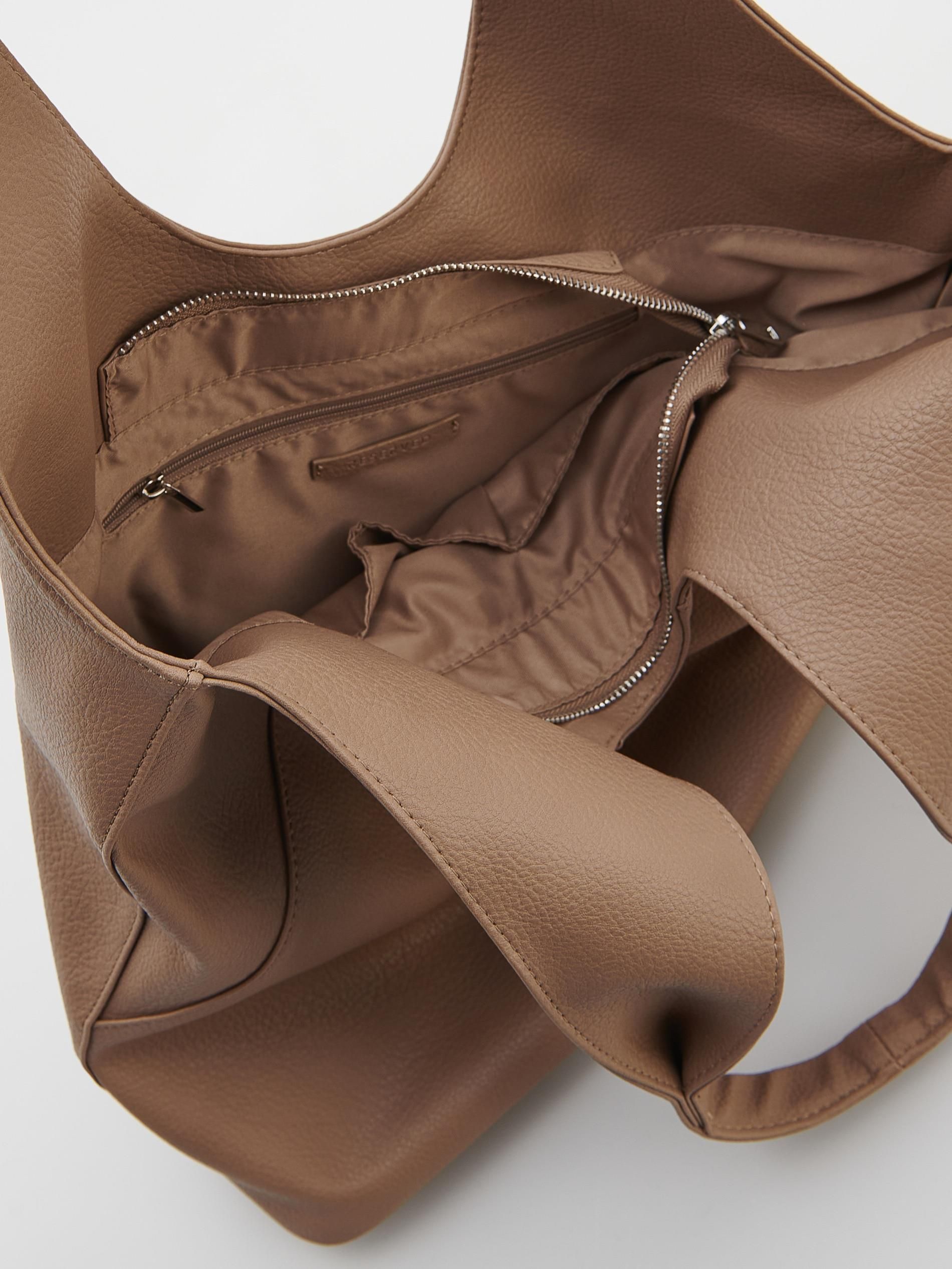 Reserved - Duża torba na ramię - Brązowy - Ceny i opinie - Ceneo.pl