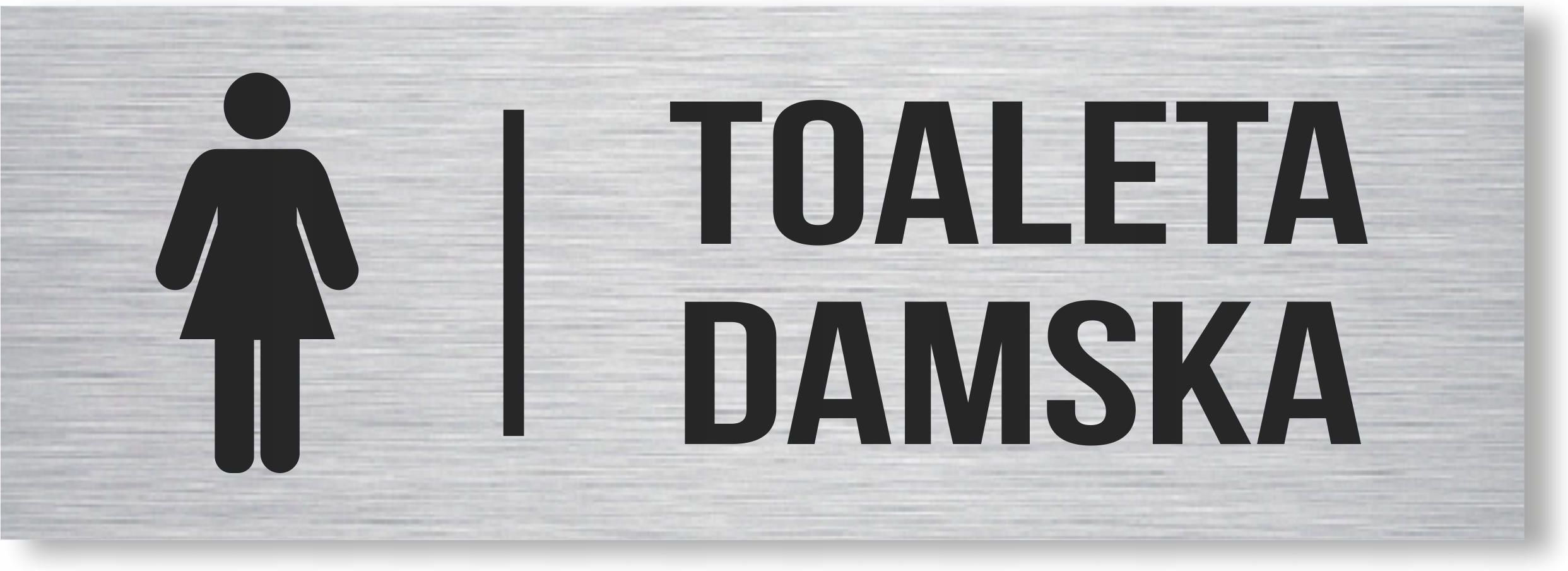 Tabliczka Toaleta Damska Wc Aluminiowa Uv 20X7Cm - Ceny i opinie - Ceneo.pl