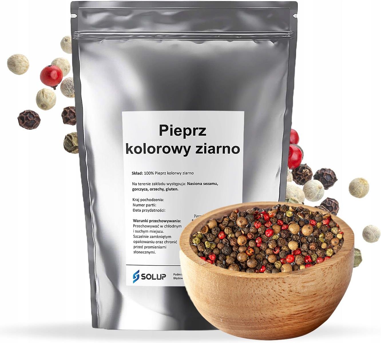 Solup Pieprz Kolorowy Ziarno Aromatyczny Ziarnisty 200g - Ceny i opinie ...