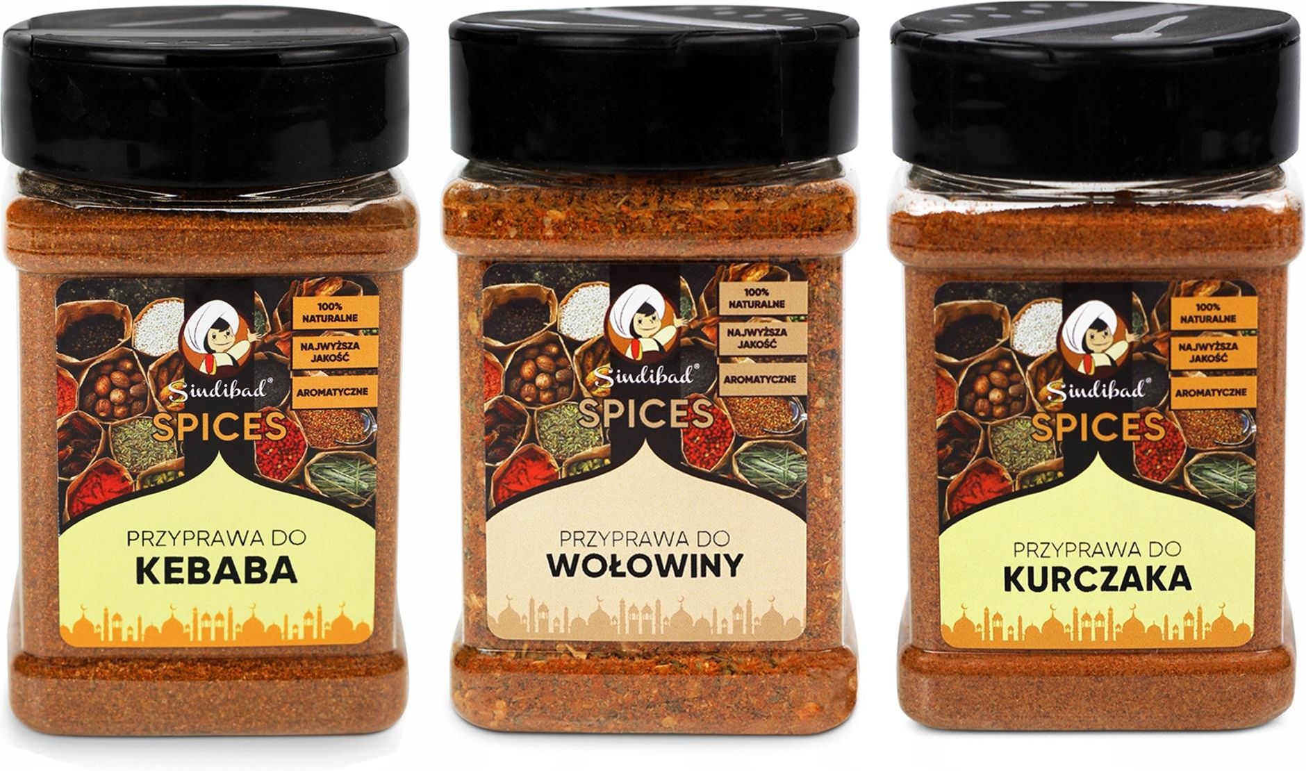 Sindibad Zestaw Przypraw Do Mięsa Grill Bbq 580g - Ceny i opinie - Ceneo.pl