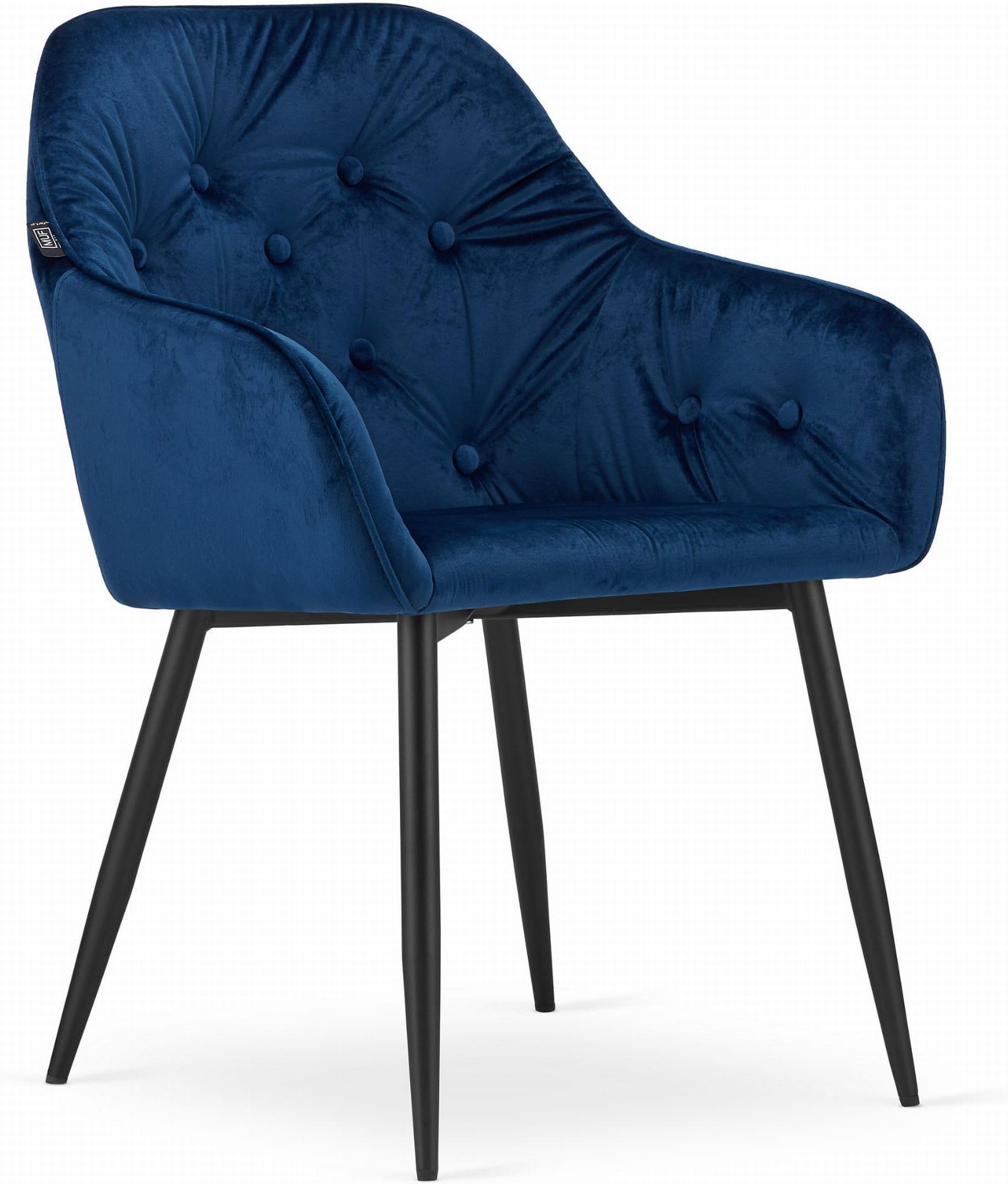 Outlet dla domu Produkt z Outletu: Krzesło Forio Granat Aksamit Nogi ...