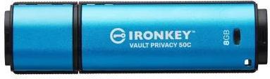 Pendrive Kingston 8GB IronKey Vault Privacy 50C AES-256 FIPS 197 USB-C ...