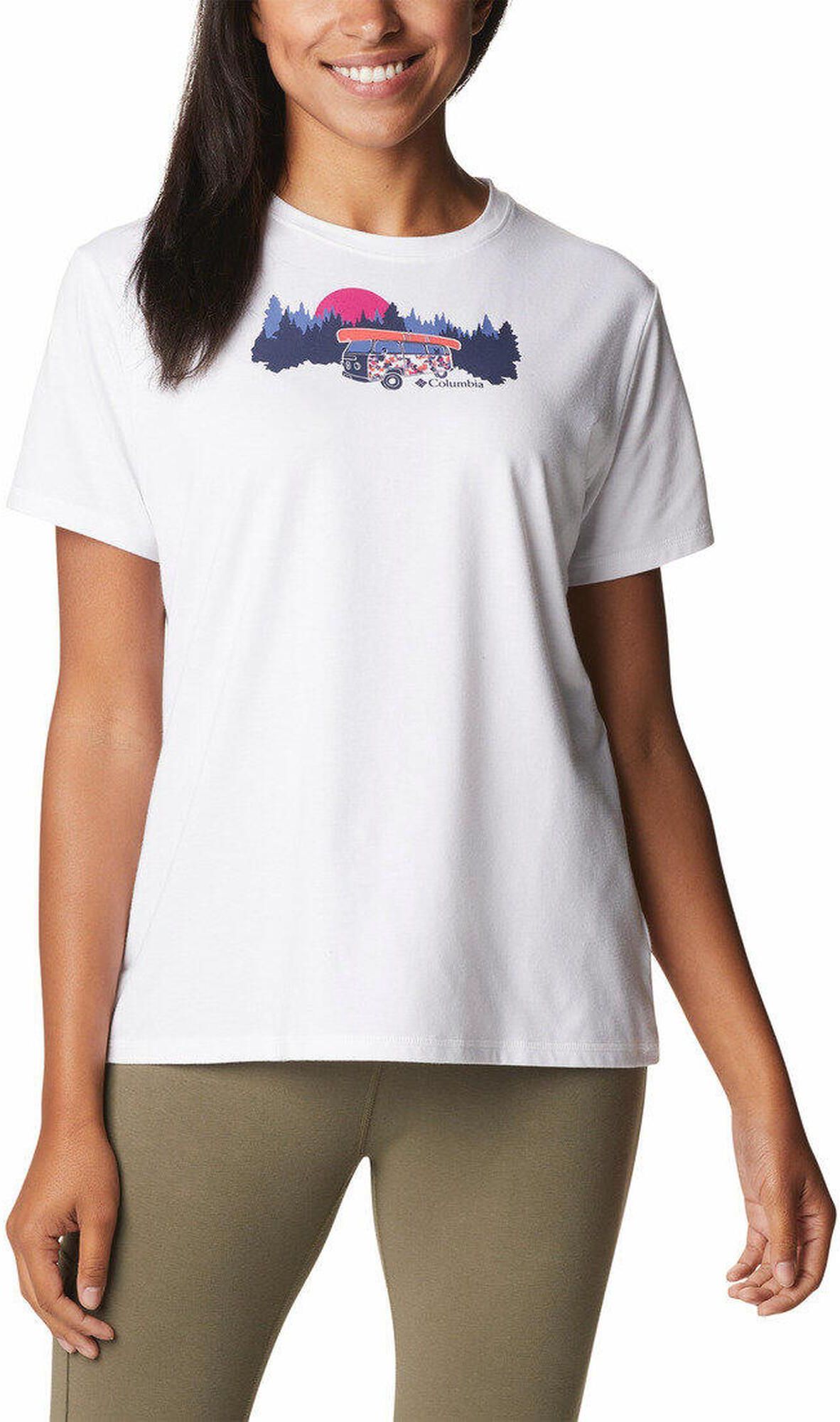 Columbia Koszulka Damska Sun Trek Graphic Tee Ii T-Shirt Biały - Ceny i opinie - Ceneo.pl