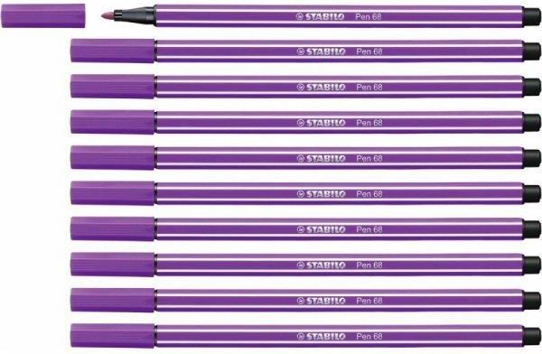 Stabilo Mazaki Pen 68 Liliowy 10 Sztuk - Ceny i opinie - Ceneo.pl