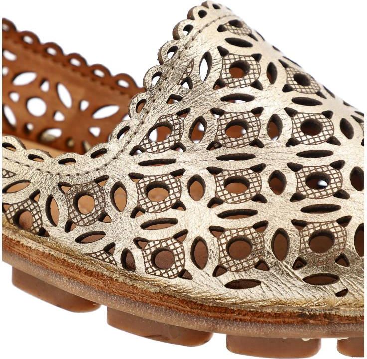 Złote Półbuty Venezia Skórzane Obuwie Damskie - Ceny i opinie - Ceneo.pl