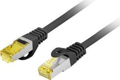 Lanberg Patchcord kat.6a S/FTP LSZH CU 0.5m czarny - Opinie i ceny na Ceneo.pl